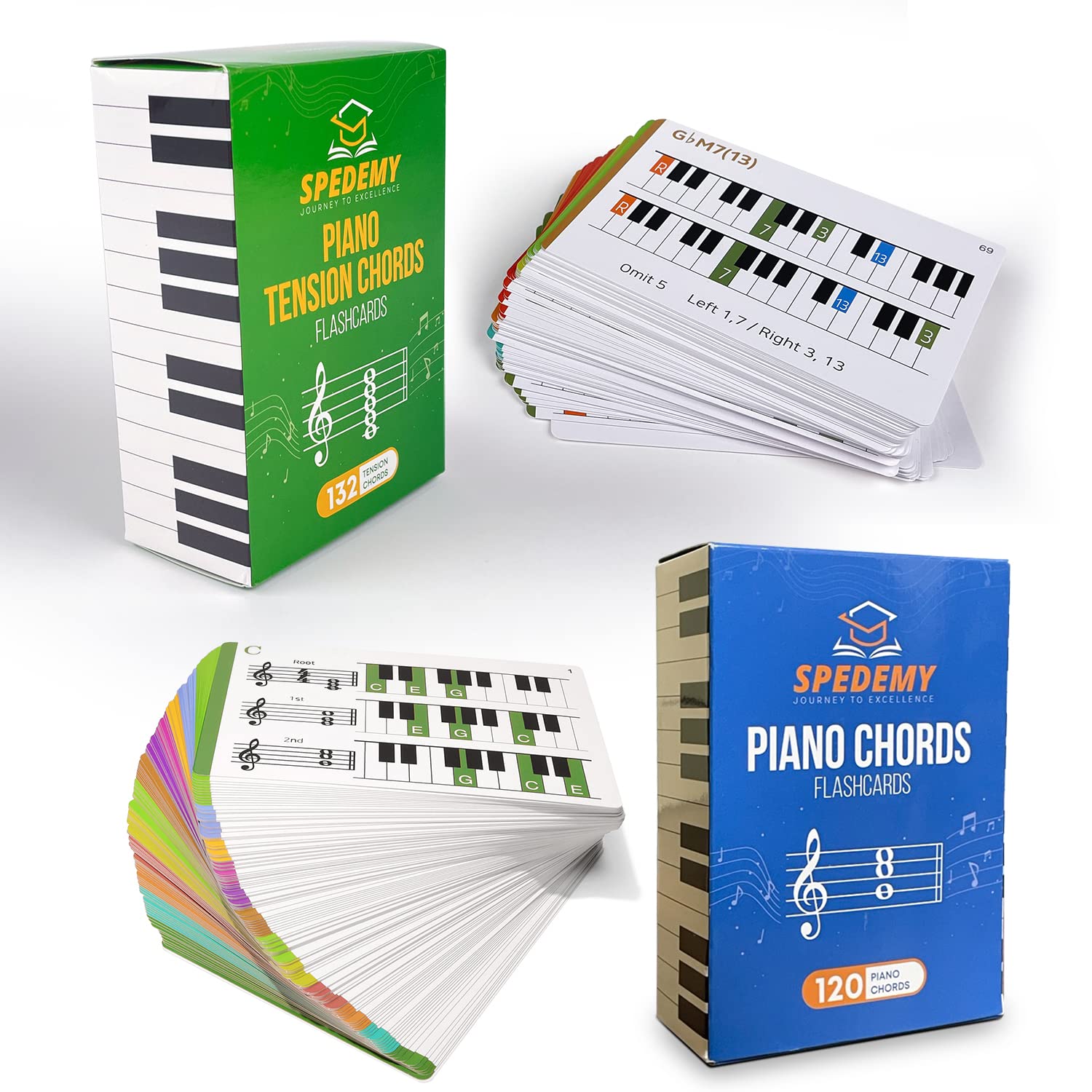 Mua Spedemy Piano Tension Chord Flashcards Set in Gift Box - Piano ...