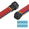 Amazon.com: 16Pin 14AWG Waterproof Plug Connector Pigtail Cable Fits ...