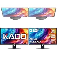 Amazon.com: Kado Dual Monitor Setup - 2-Pack 24" Curved 1920x1080 ...