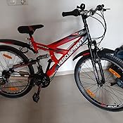 Buy Hero Sprint Next 26T 18 Speed Mountain Bike (Red and black, Ideal ...