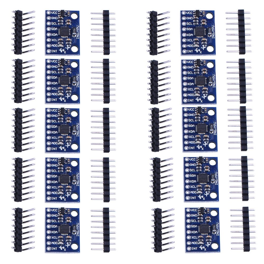 Buy Kuman For Arduino 10x 3 Axial GY-521 MPU-6050 Module Axis analog ...