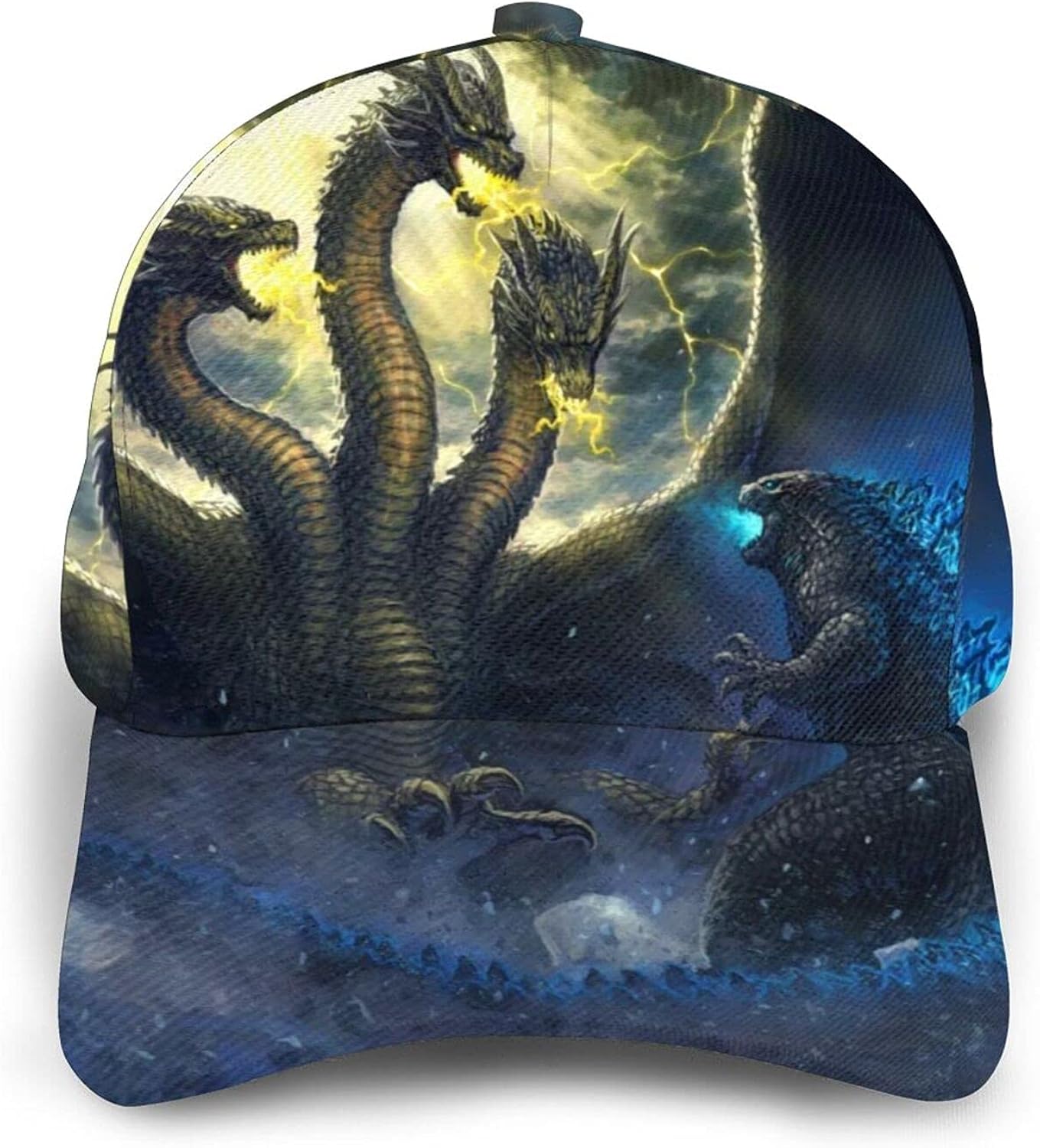 ZHENGJIANWEI Godzilla King Ghidorah Baseball Cap Fashion Fun Adjustable ...