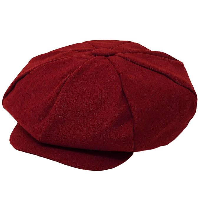 Men's 100% Winter Wool Super Oversized Newsboy Drivers Cabby Cap Hat XL ...