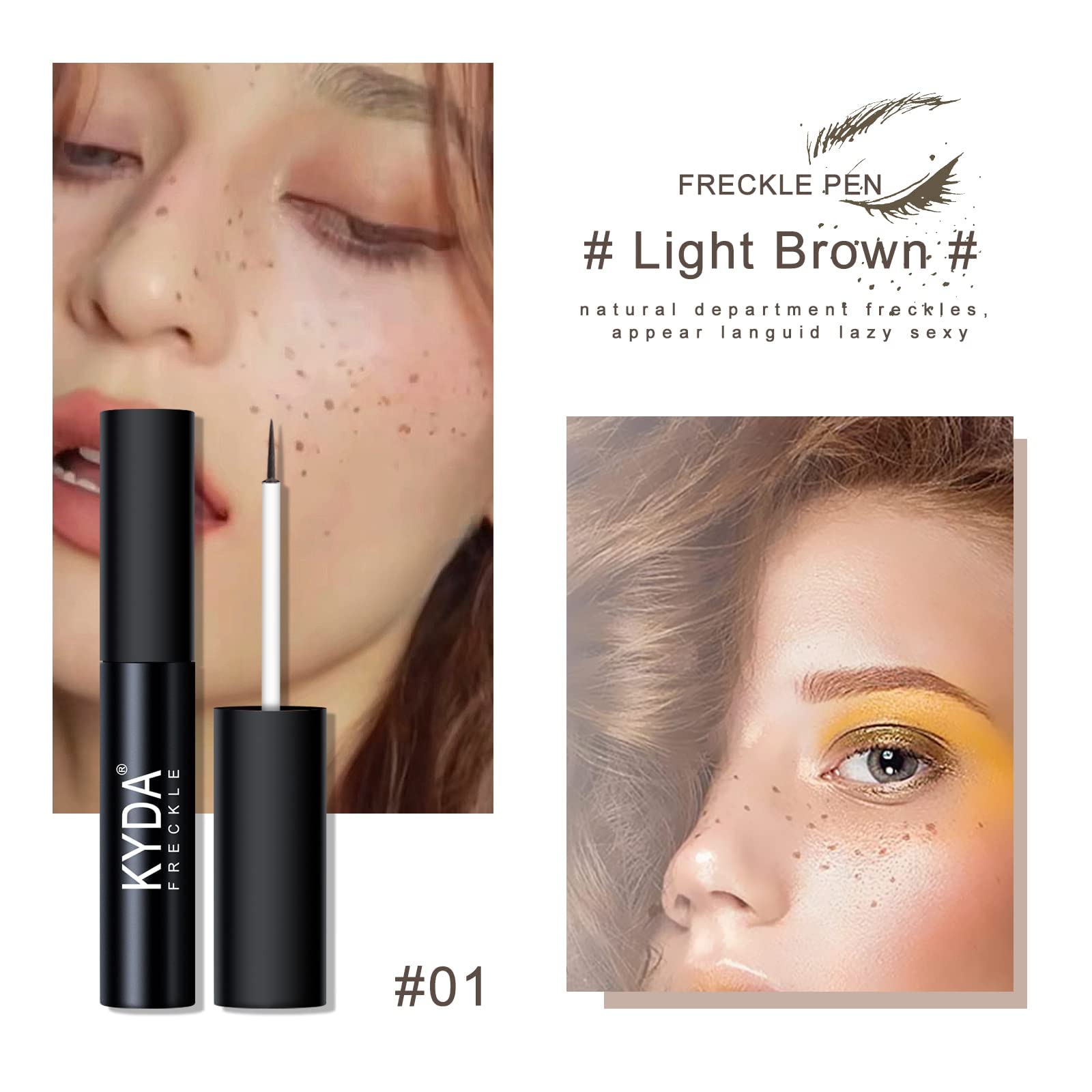 Mua 2 Colors Liquid Freckle Pen, Natural Like Freckle Makeup Pen Soft ...