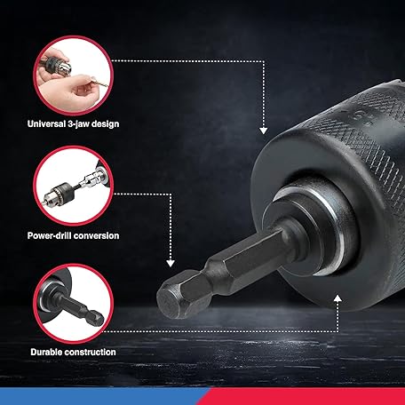 Mua 20754A 3/8” Drill Chuck Adapter | Chuck Drill for Impact Drivers ...