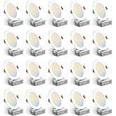 Amico 12 Pack 3 Inch 5CCT Ultra-Thin LED Recessed Ceiling Light with ...