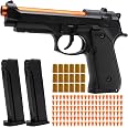 Amazon.com: Bugrtey Black Toy Gun, Automatic Shell Ejecting Toy Gun ...