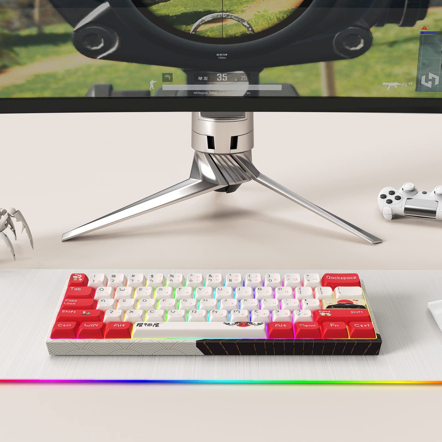 Mua HITIME XVX M61 60% Mechanical Keyboard Wireless, Ultra-Compact 2.4G ...