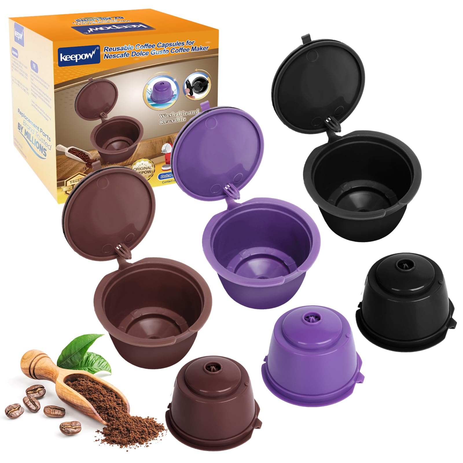 Mua Reusable Coffee Capsules Compatible with Nescafe Dolce Gusto ...