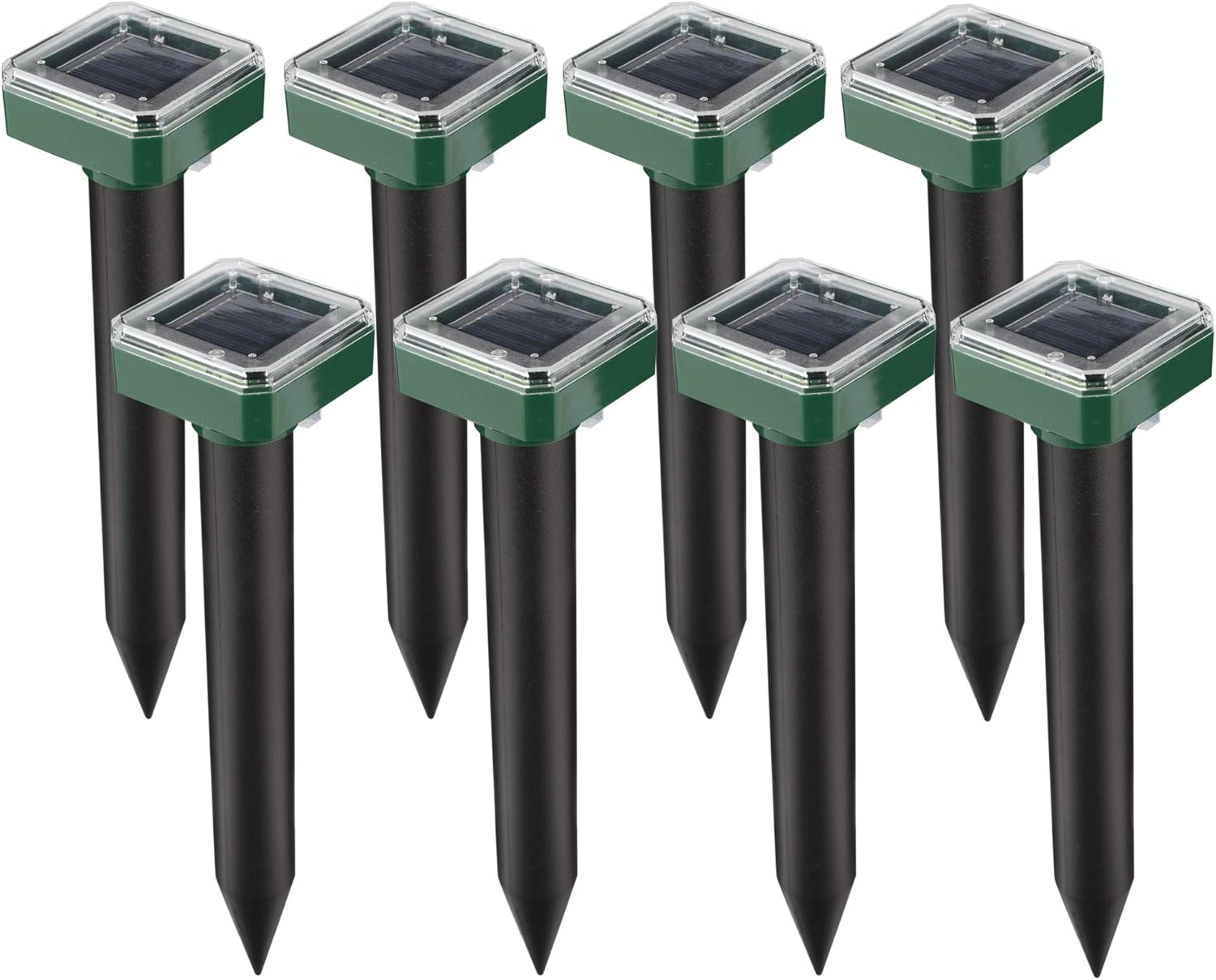 Amazon.com : JIA LE Solar Mole Repellent Outdoor Ultrasonic Gopher ...