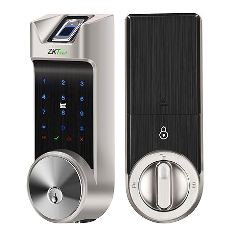 Mua ZKTeco Smart Deadbolt Lock Touch: Fingerprint Keyless Entry Door ...