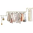 Amazon.com: ZICHOUYING Clothing Rack for Boutique,Wall Mounted ...