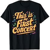 Amazon.com: This Is My First Concert - Kids T-Shirt - Music Event Shirt ...