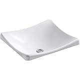 KOHLER K-5403-P5-0 Iron Plains Wading Pool Oval Bathroom Sink with Iron ...