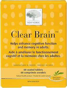New Nordic Clear Brain Tablets | Cognitive Health and Memory Supplement ...