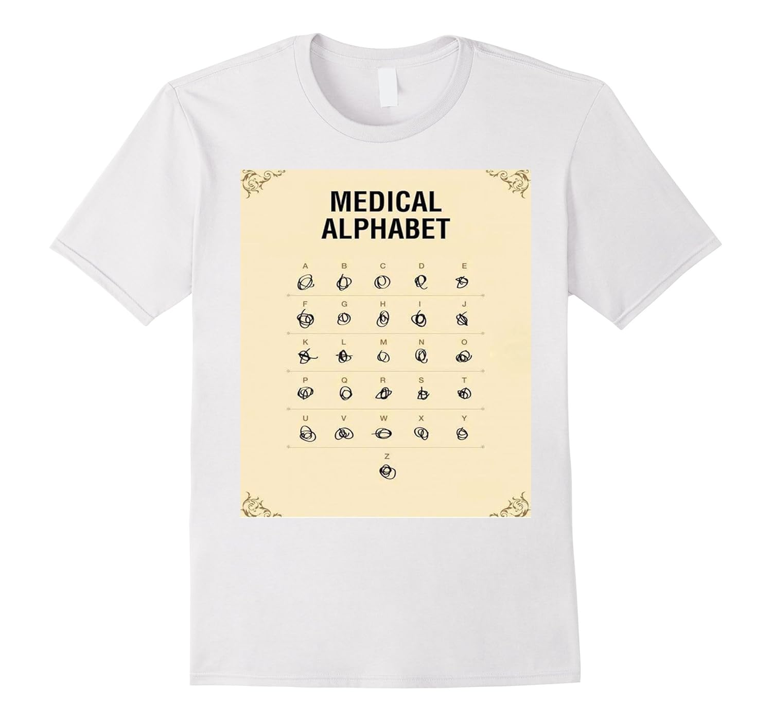 Medical Alphabet Doctors Writing Funny T-shirt-TD – theteejob