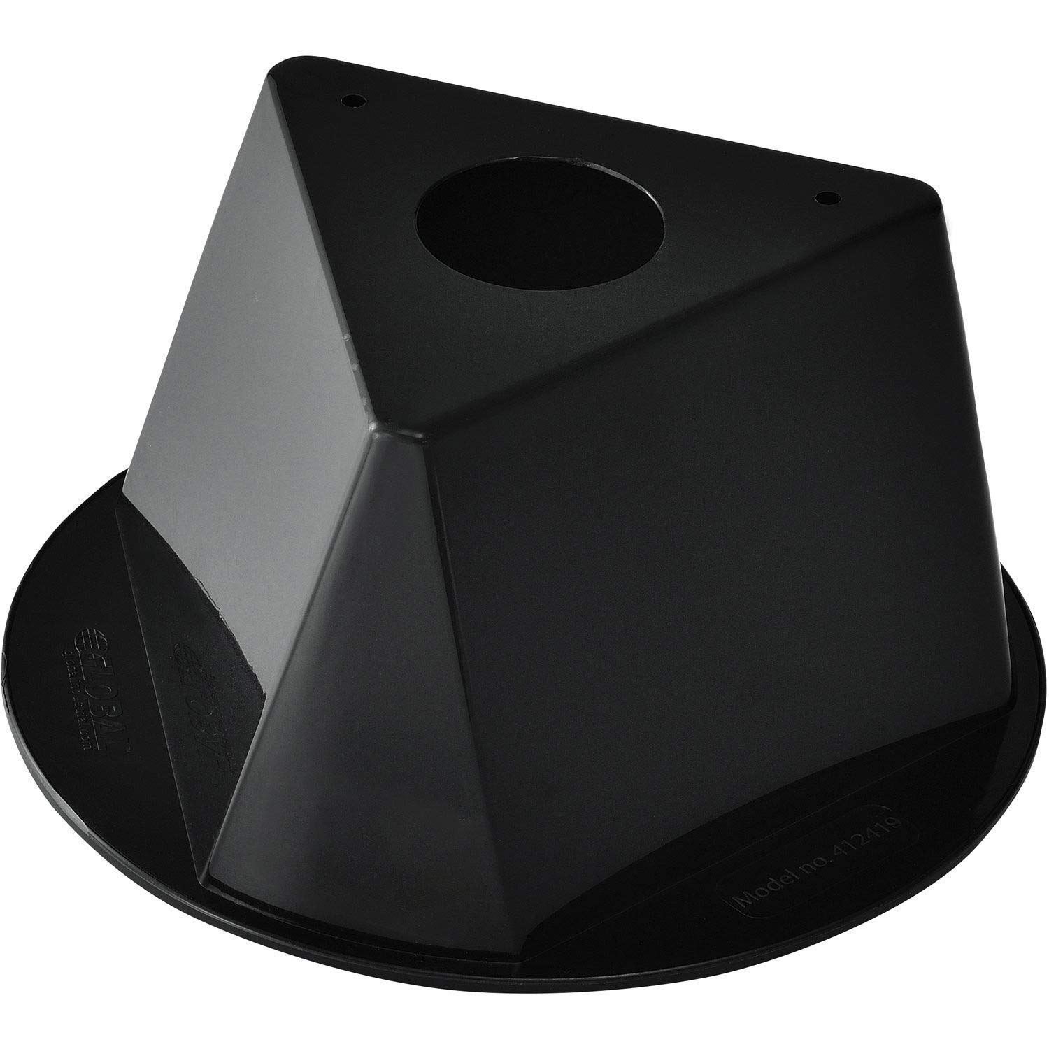 Amazon.com: Plain Inventory Control Cone, 10" Diameter x 5"H, Black, 5 ...