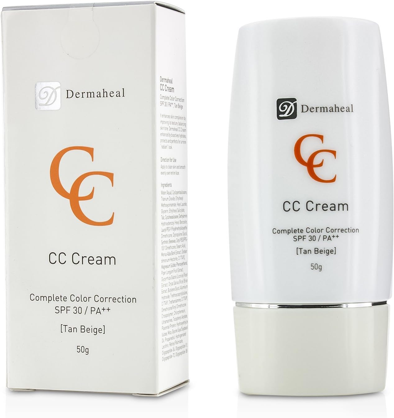 Dermaheal CC Cream - Tan Beige 50g: Amazon.es: Belleza