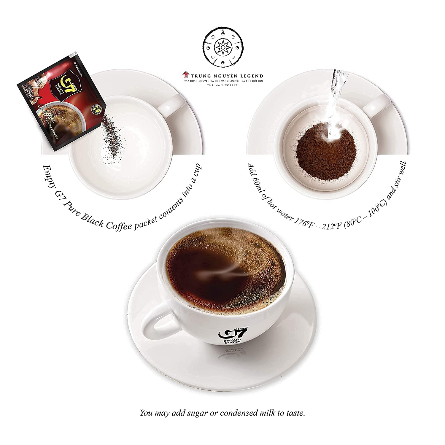 Mua Trung Nguyen — G7 Instant Coffee — 100% Soluble Coffee — Pure Black ...
