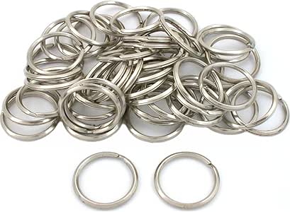 Amazon.com: 50 Steel Split Rings Key Chain Connector Parts 28mm