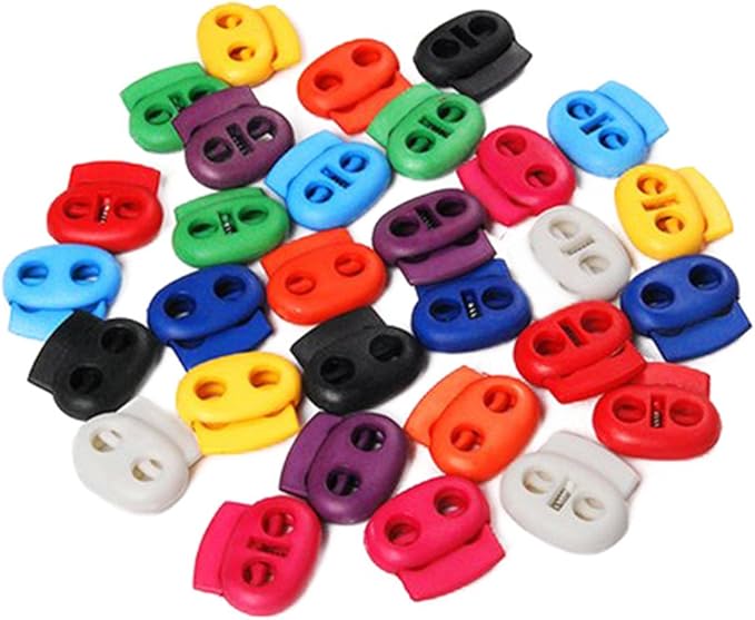 ULTNICE Cord Locks End Spring Loaded Cord Lock Toggle Stoppers Sliding ...