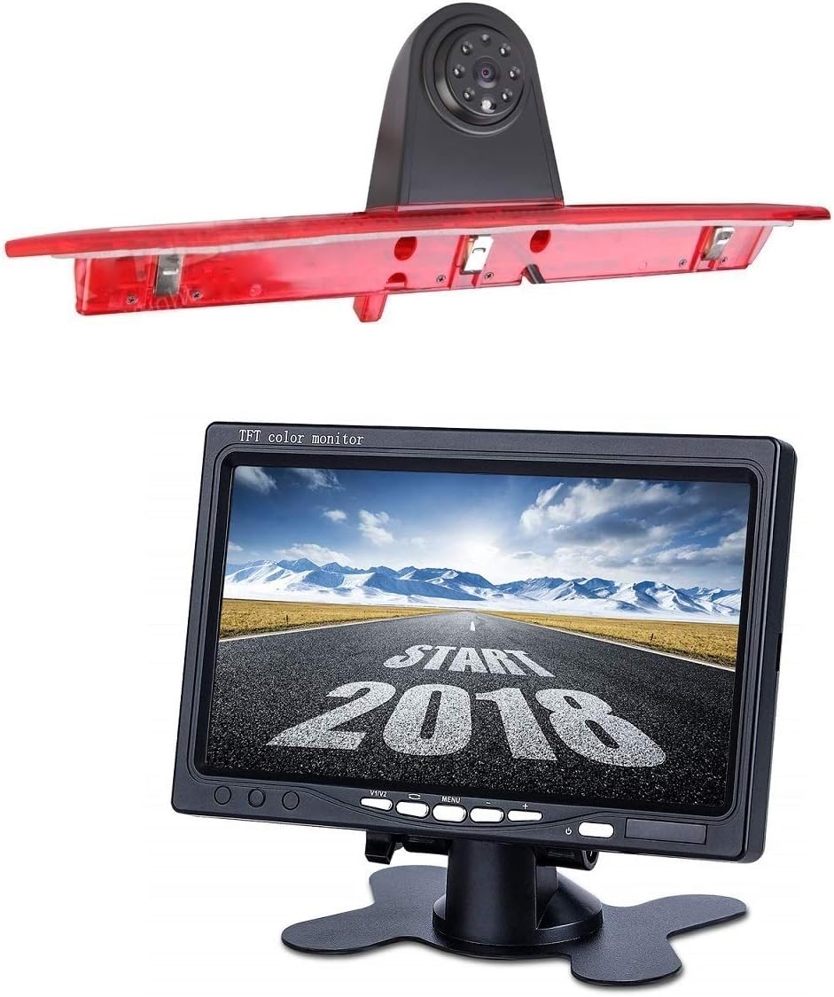 3RD Brake Light Rear View Backup Parking Reversing Camera With 7.0 Inch ...
