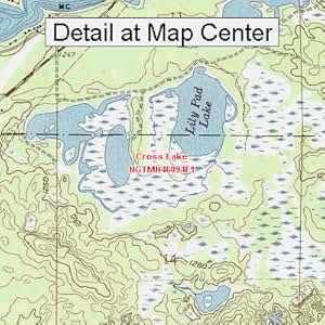 Amazon.com : USGS Topographic Quadrangle Map - Cross Lake, Minnesota ...