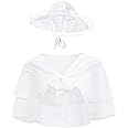 Amazon.com: Mob Cap Victorian Pioneer Prairie Bonnet Sun Hat Colonial ...