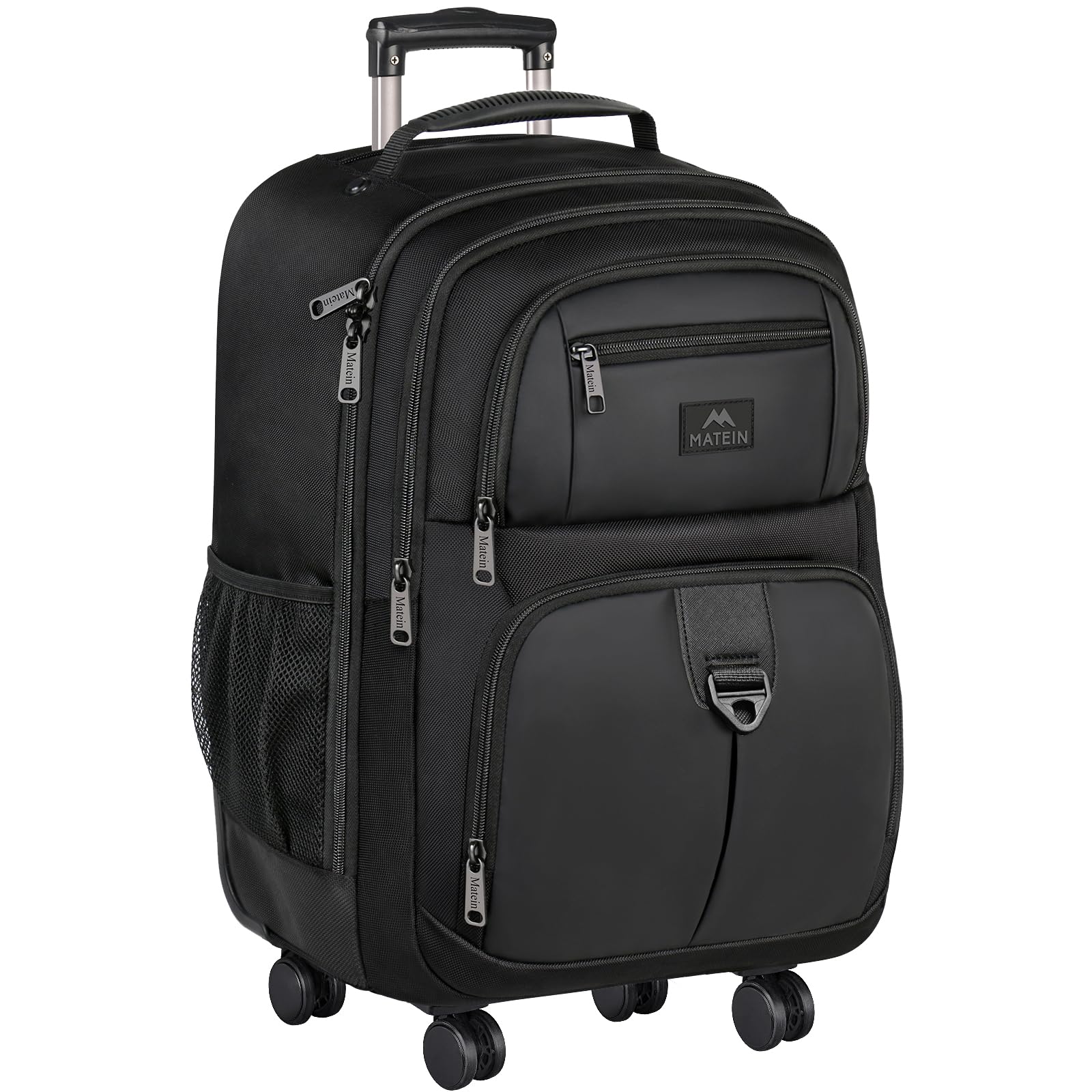 MATEIN Roller Backpack, 18 inch Large Travel Laptop Bag with 4 Wheels ...