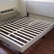 Amazon.com: DG Casa Ocean Upholstered Platform Bed Frame with Nailhead ...