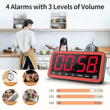 Mua VOCOO Digital Kitchen Timer with 7.8” Extra Large Display, Magnetic ...