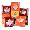 Amazon.com: AnyDesign 24Pcs Fall Treat Boxes 4 Colors Cardboard Box ...