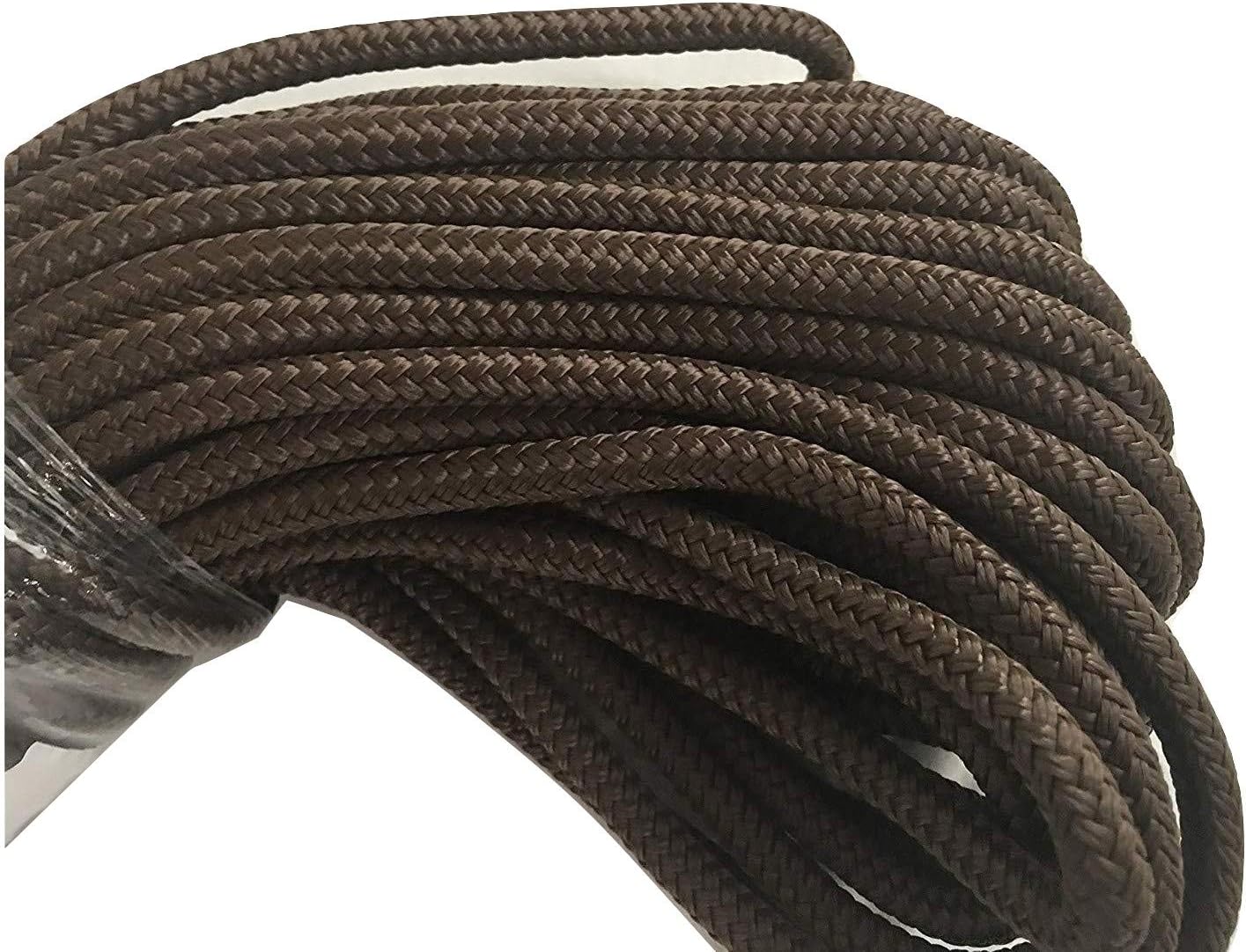 Amazon.com : Double Braid Polyester Rope 5/16 inch, Brown : Sports ...