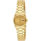 Amazon.com: Seiko Women's SYMA38K 5 Automatic Gold Dial Gold-Tone ...