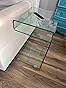 Amazon.com: Glass Nightstand,Side Table,S-Shaped End Table,Bedside ...