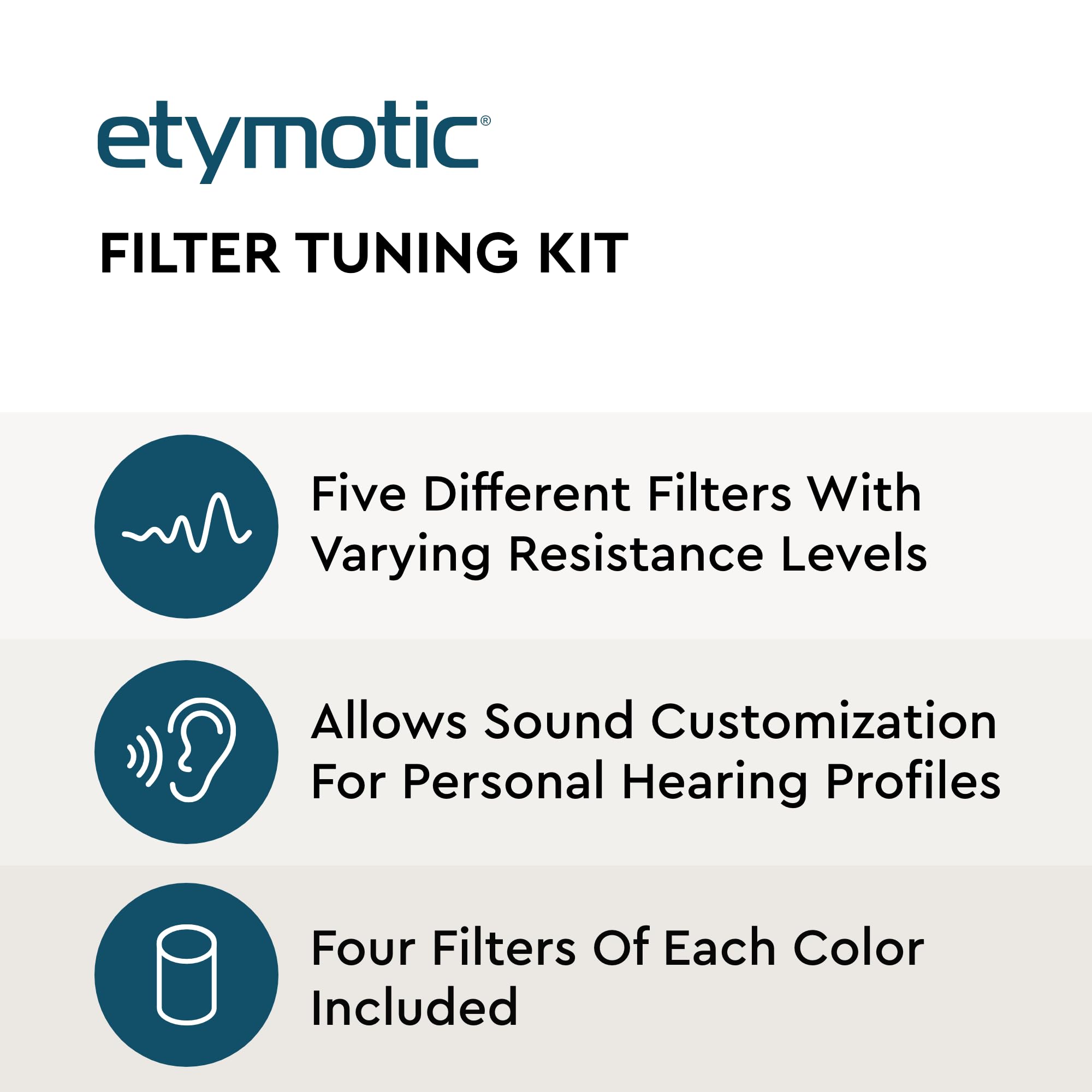 Mua Etymotic Filter Tuning Kit - Designed for ER Series Earphones ...