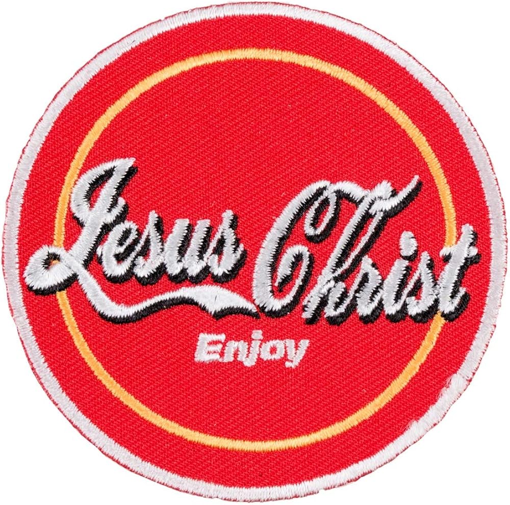 Amazon.com: Jesus Christ Enjoy Red Patch, Christian Patches: Clothing