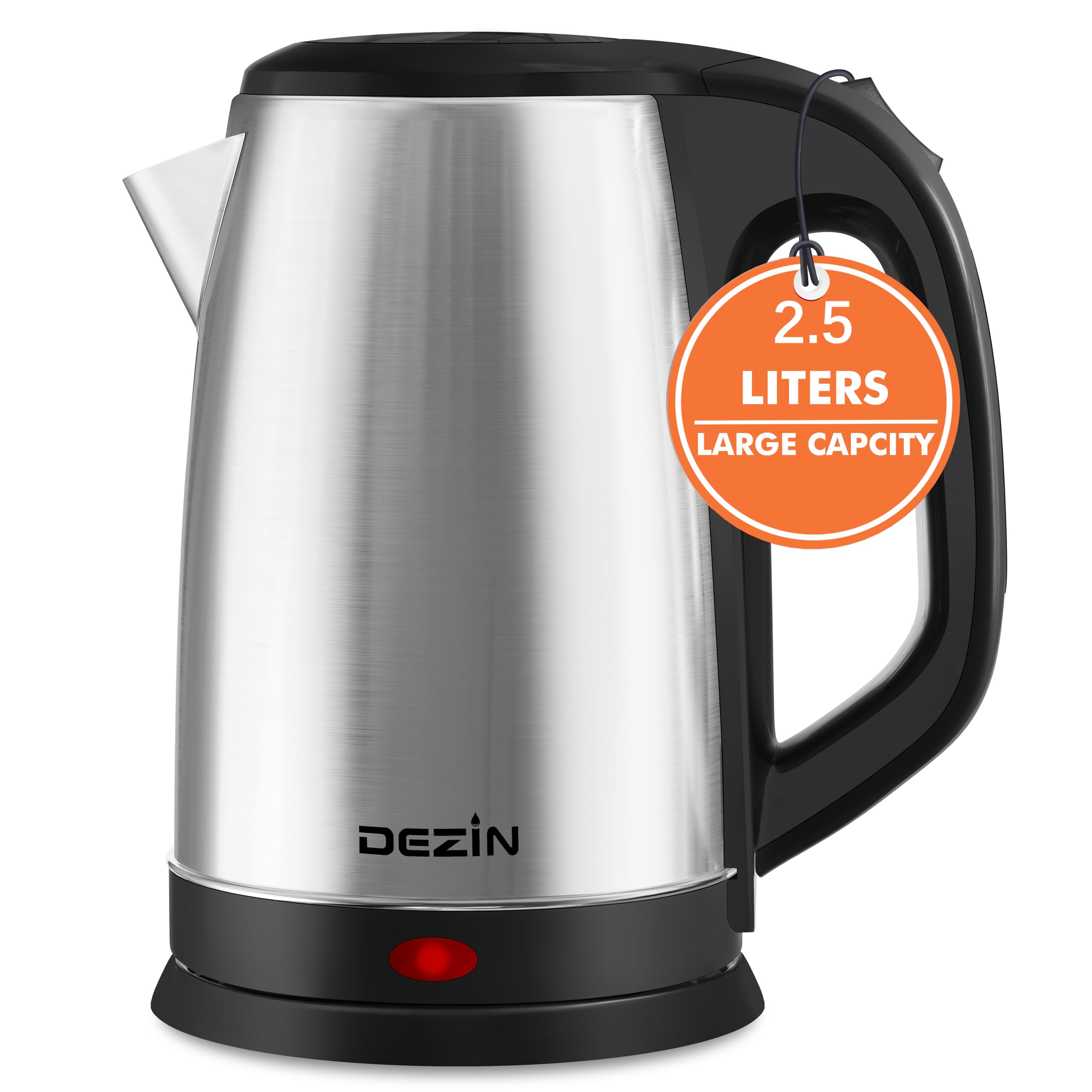 DEZIN Electric Kettle Upgraded, BPA Free 2.5L Stainless Steel Tea ...