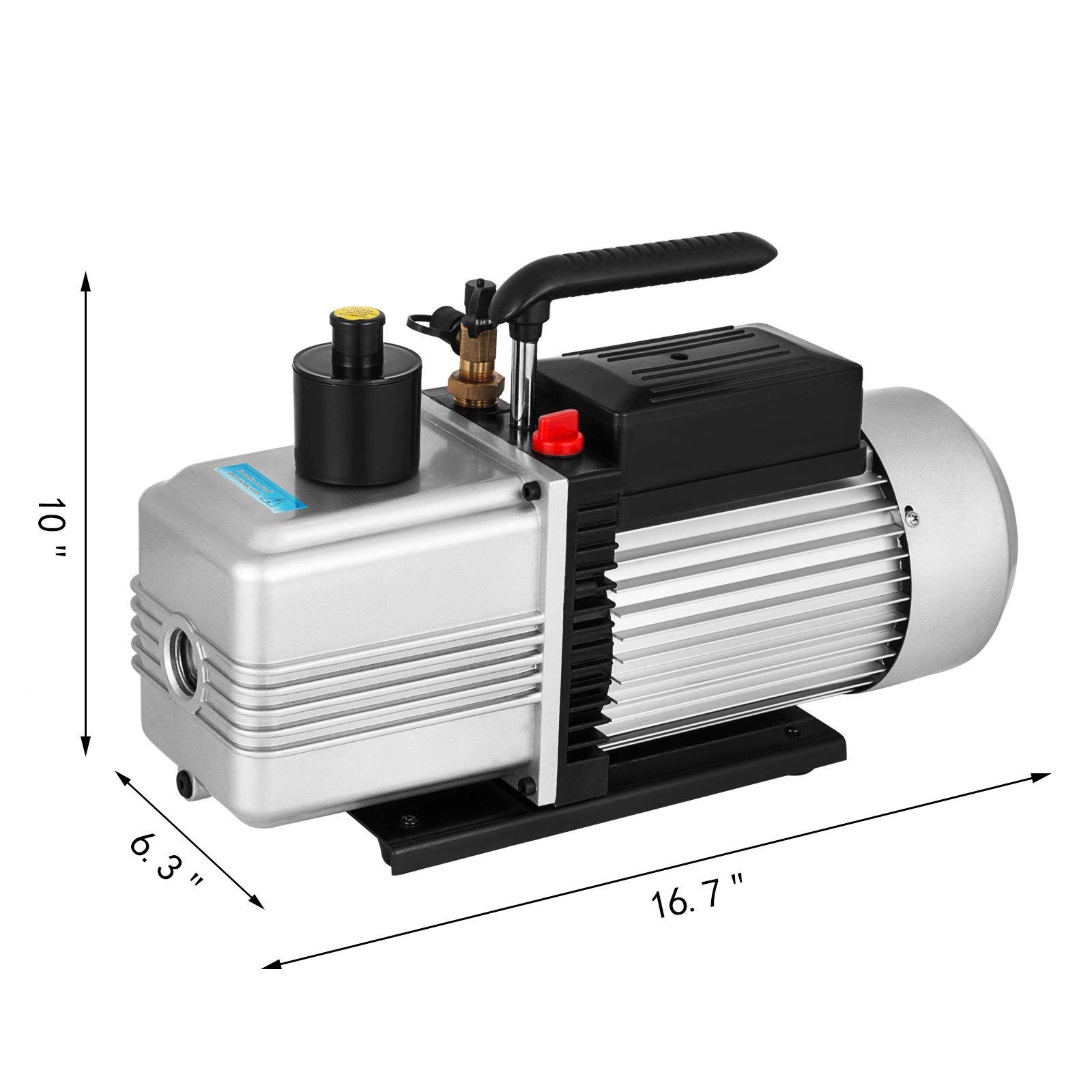 Mua VEVOR Vacuum Pump 12CFM 1 HP Single Stage Air Conditioning Vacuum Pump 110V 5PA Ultimate ...