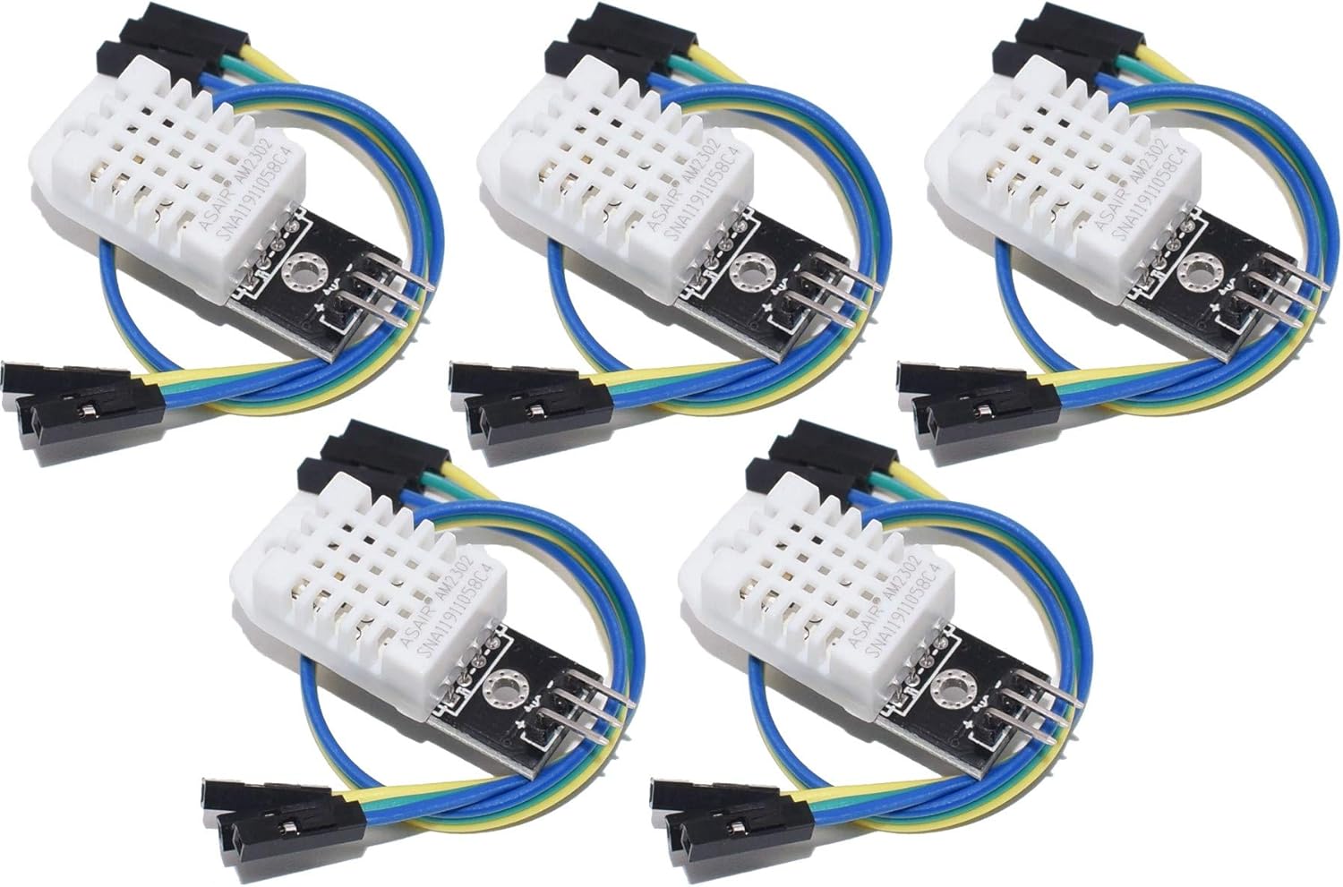 TECNOIOT 5pcs DHT22 Digital Temperature Humidity Sensor AM2302 Module ...