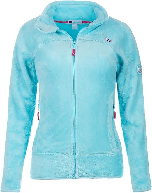 Geographical Norway Women Fleece Jacket Turquoise Xl Amazon Co Uk