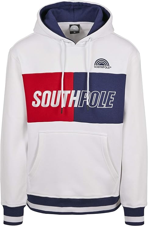 Southpole Block Logo Hoody Suéter, Blanco, XS para Hombre: Amazon.es ...