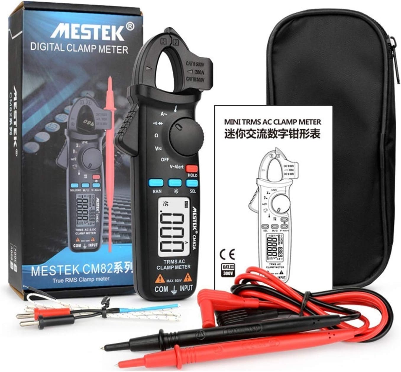 DS-Wang CM82A Auto Clamp Meter Pince Multimetre AC/DCpinza ...