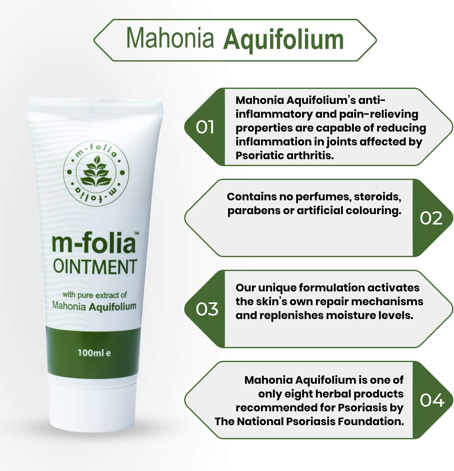 M-FOLIA Psoriasis Ointment Multipack 3x 100ml. A highly effective skin ...