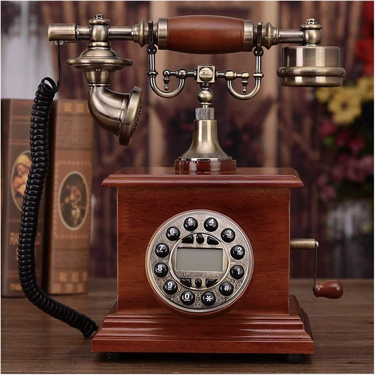 DYYD Teléfono rotatorio de la Vendimia Teléfono Teléfono Retro Inicio ...