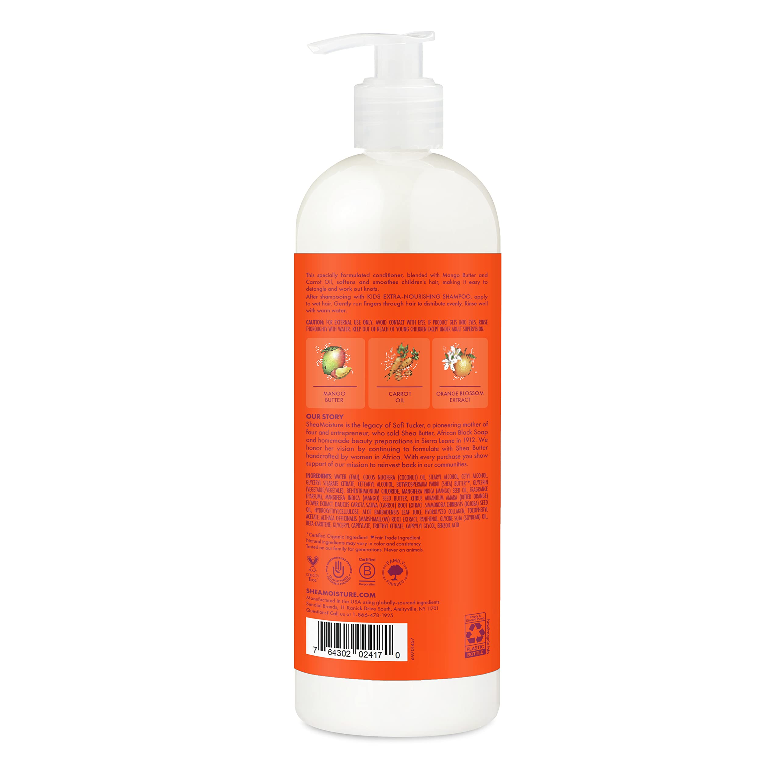 Mua SheaMoisture Conditioner for Kids Hair Mango and Carrot Sulfate ...