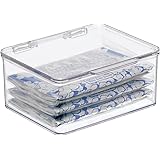 Amazon.com: mDesign Plastic Stackable Kitchen Pantry Cabinet ...