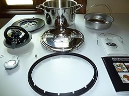 Amazon.com: All-Clad PC8 Precision Stainless Steel Pressure Cooker ...