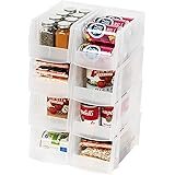 Amazon.com: IRIS Medium Stacking Bin, 8 Pack, Clear : Everything Else