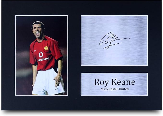 HWC Trading Roy Keane Gift Signed A4 Printed Autograph Manchester ...